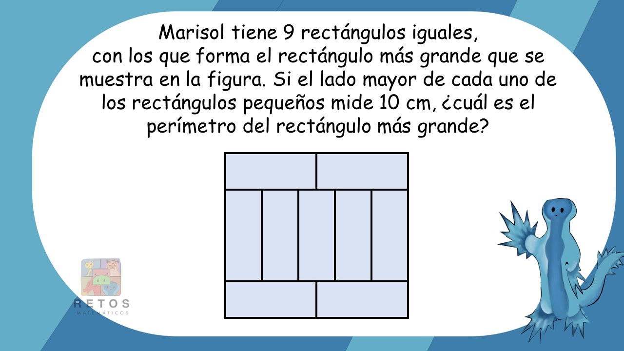 Reto de olimpiada para primaria | El rectángulo formado por otros 9 ...