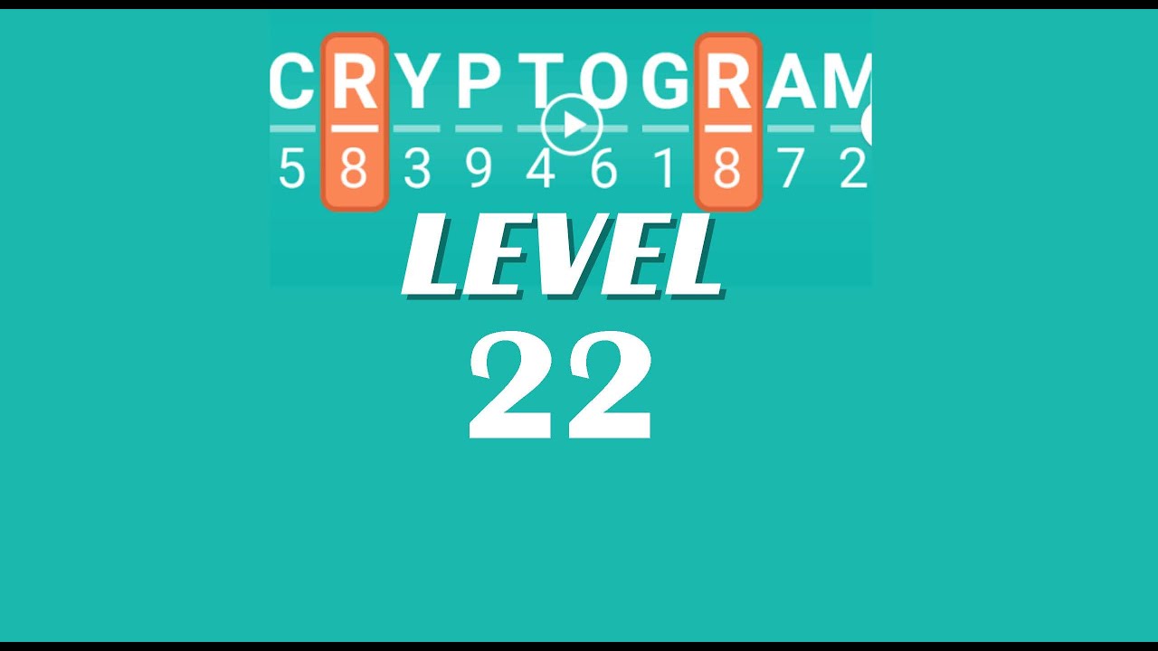 Cryptogram Level 22 Answers | Go Answer - YouTube