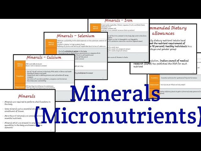 Mineral Iron Functions