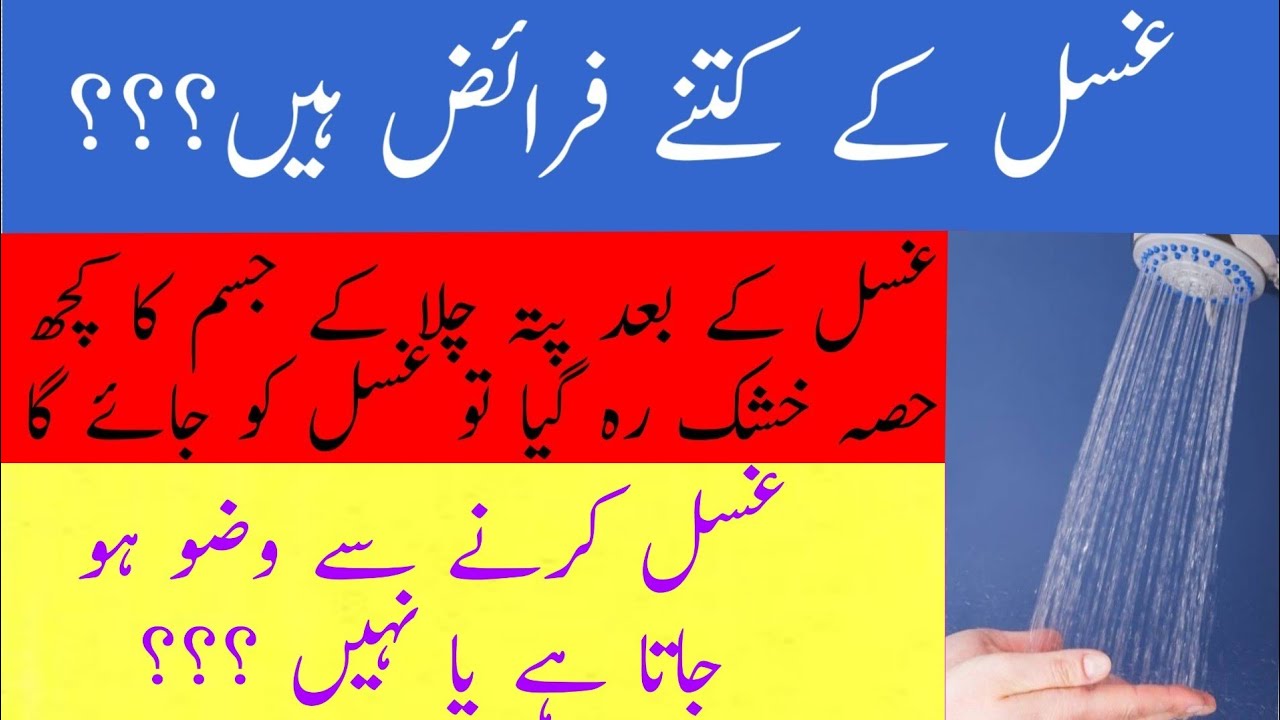 Gusal Ke Faraiz Kitne Hain/Mufti Mohib ur rahman - YouTube