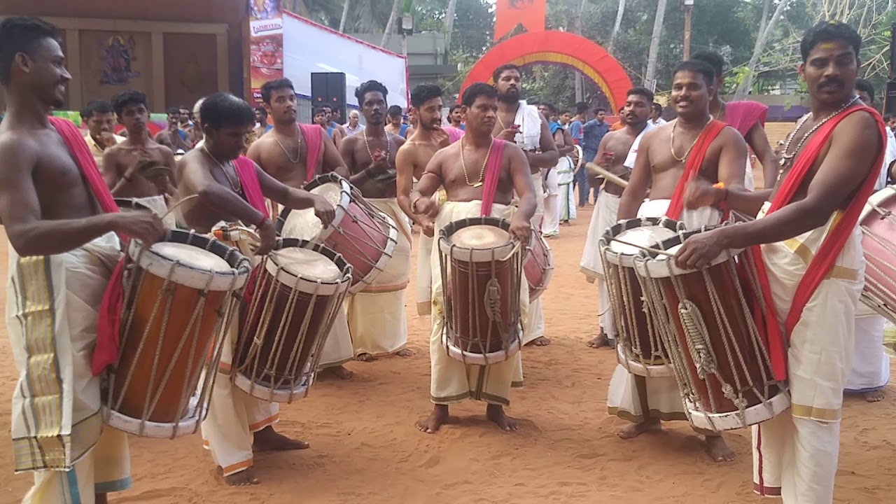 Radhakrishnan's chendamelam@mudippura#thanka thirumudi ...