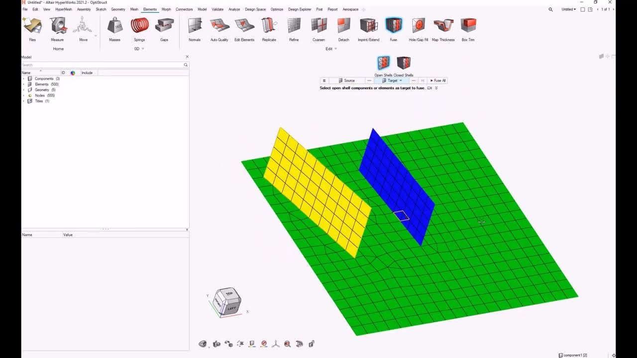 HyperWorks 2021:Working with 2D, Imprint and Fuse - YouTube