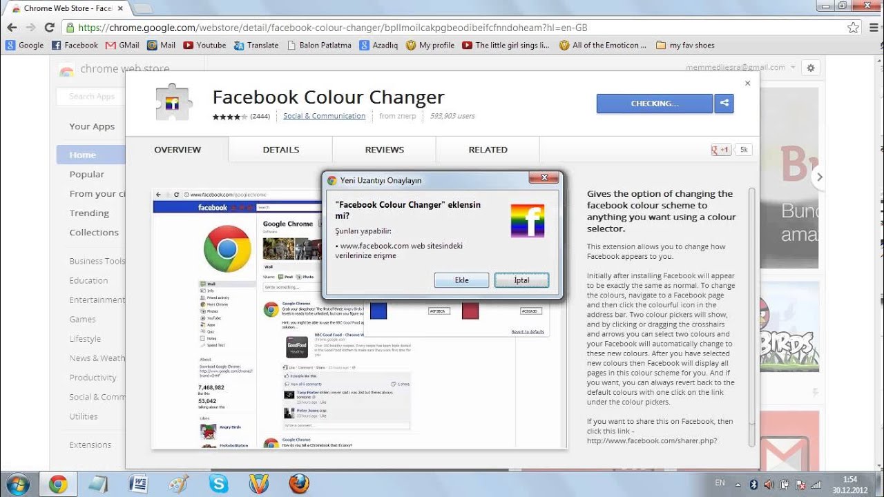 How To Change Your Fb Color - YouTube