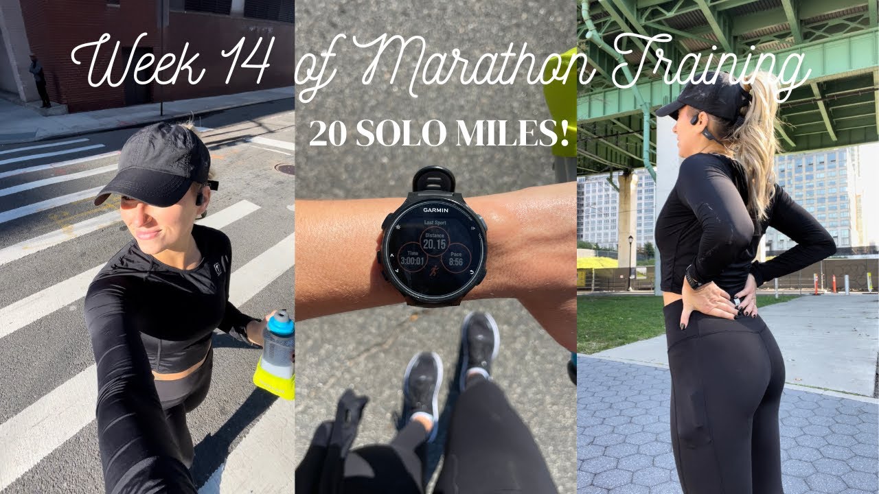 WEEK 14 OF MARATHON TRAINING // SOLO 20 MILE RUN AT RACE PACE IN NYC ...