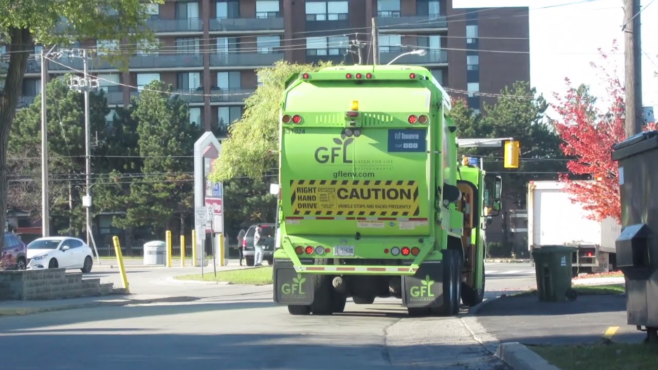 GFL Garbage Truck Organic Collection ASL - YouTube