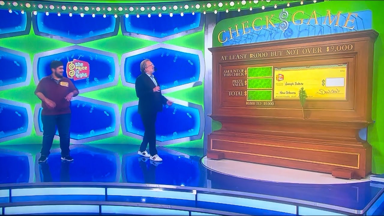 The Price is Right - Check Game - 1/25/2023 - YouTube