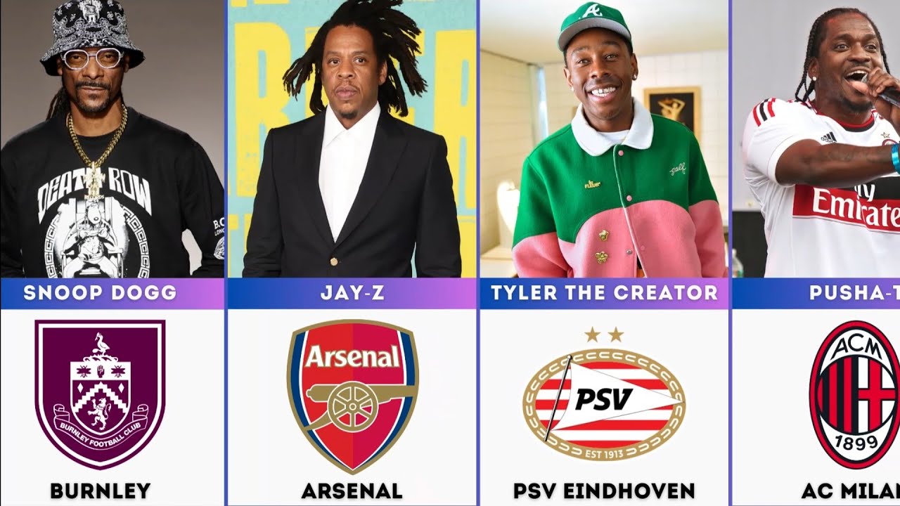 FAMOUS RAPPERS WHO WATCH FOOTBALL AND THEIR FAVORITE TEAM [RAP/HIPHOP ...