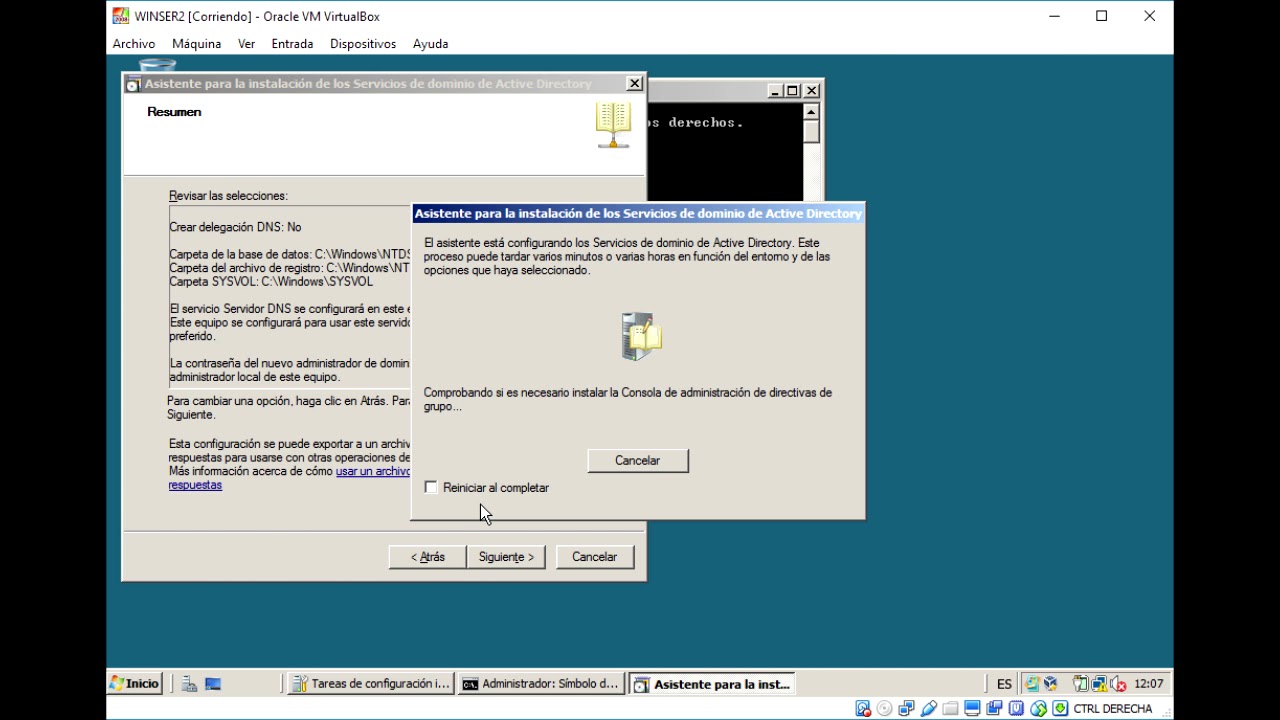 🌳 Crear bosque de dominio con Active directory | Windows Server 2008 ...