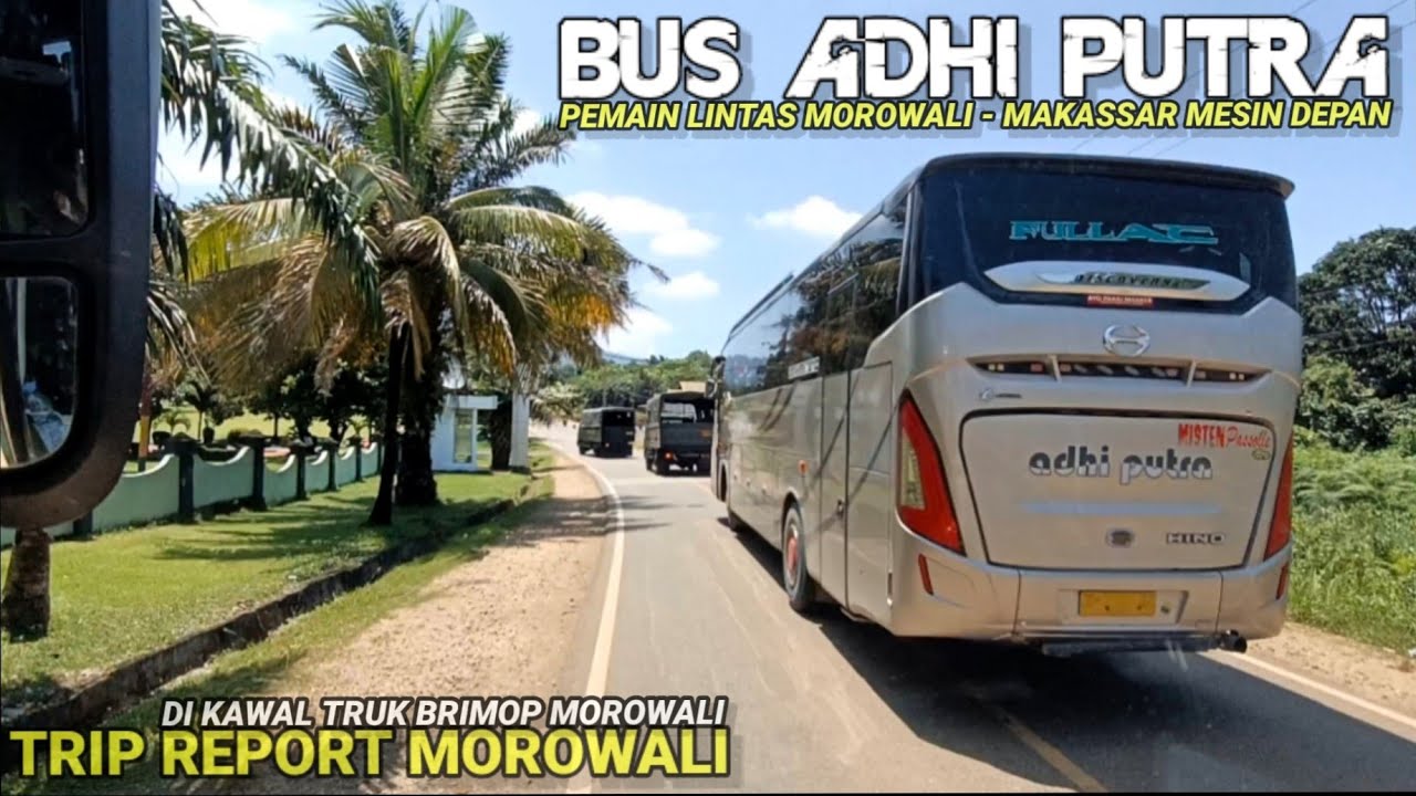 TRIP REPORT MOROWALI NAIK BUS ADHI PUTRA | Lewat jalur Extreme part 2 ...