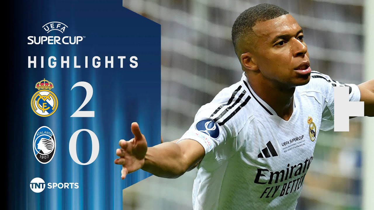 Kylian Mbappe Debut Goal! ⚪ | Real Madrid 2-0 Atalanta | UEFA Super Cup ...