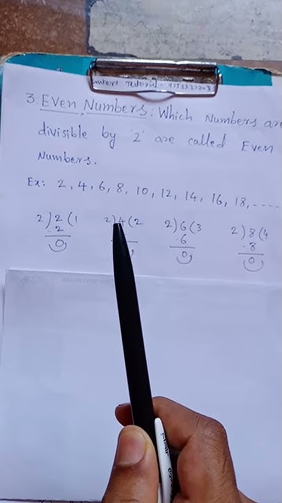 Even Numbers - YouTube