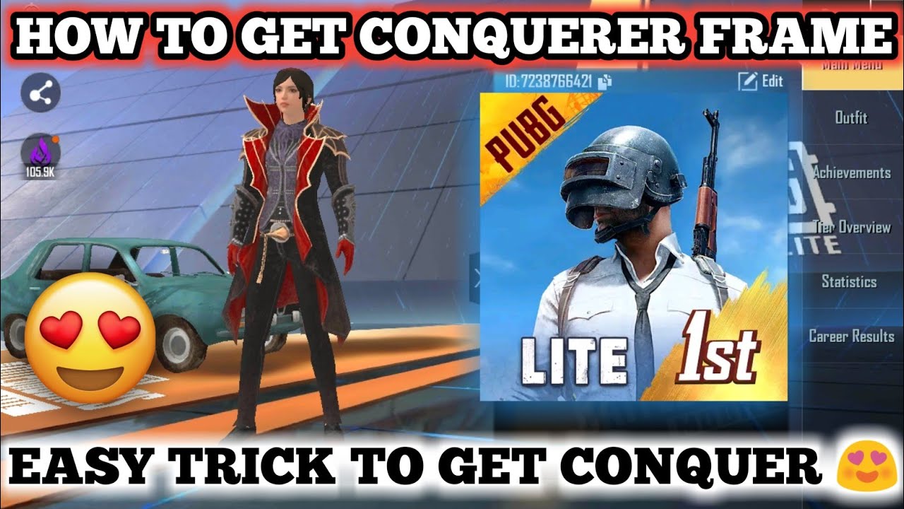 HOW TO GET SEASON 11 CONQUER FRAME IN PUBG MOBILE LITE_EASY TRICK ...