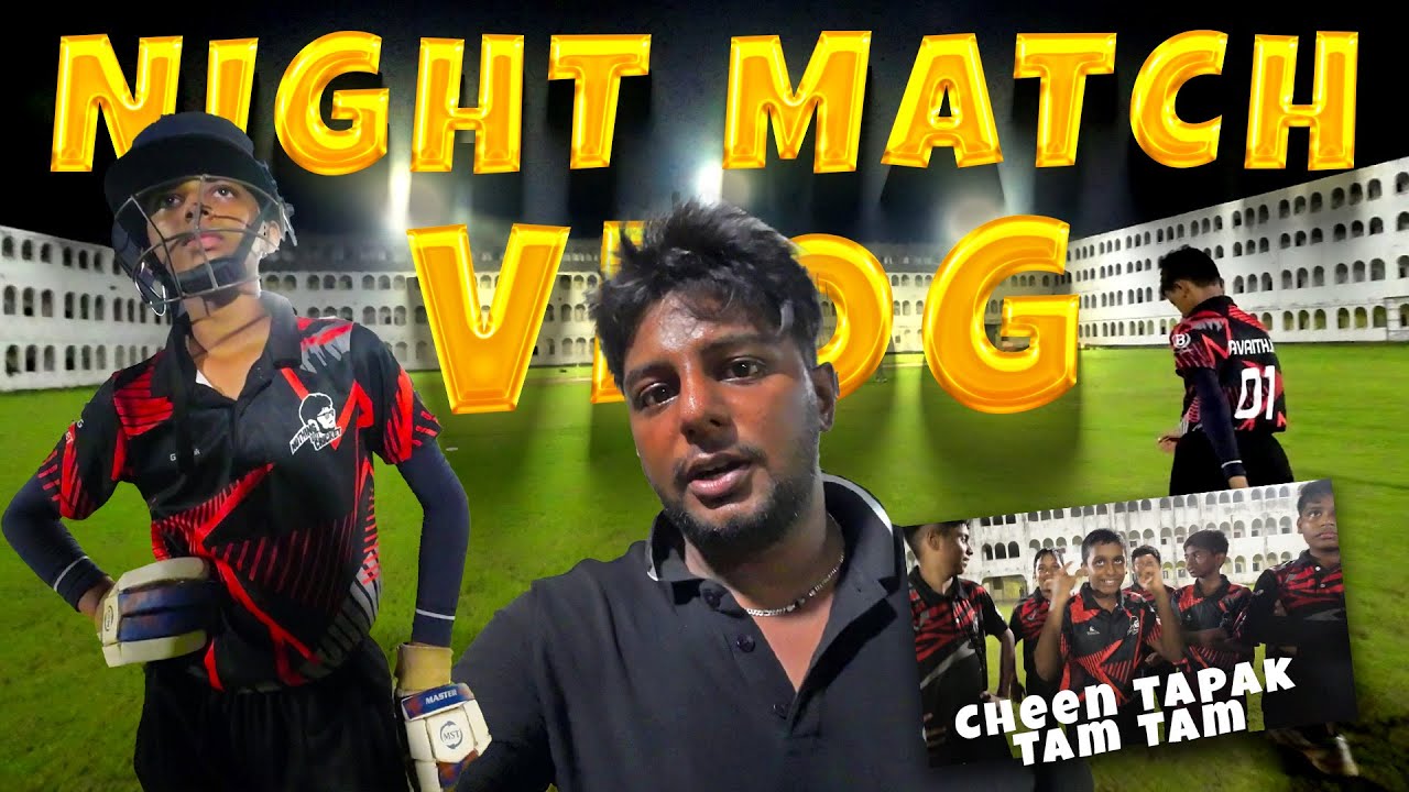 🫣10 Overs 100 Runs to Win🤯- Night Flood Lights Match |😵‍💫Unexpected Twist😵‍💫| NBC Vlogs | - YouTube