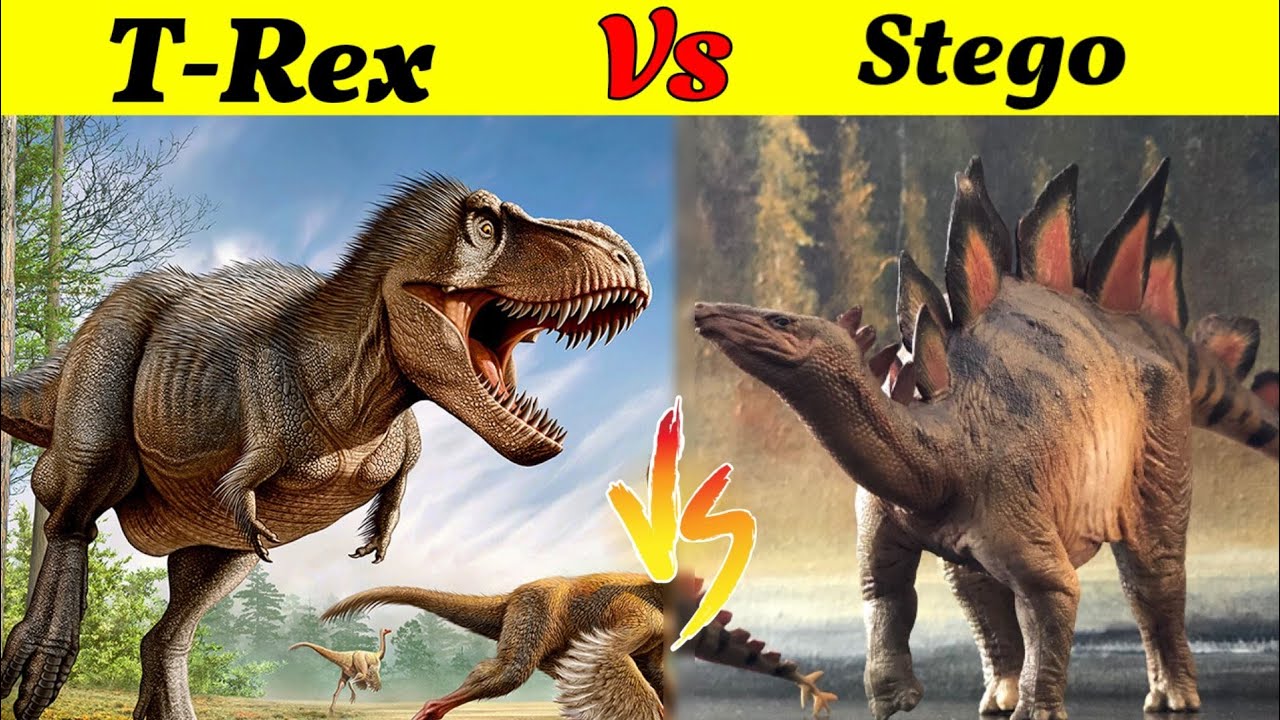 T-Rex Vs Stegosaurus | क्या होगा जब Stego का मुकाबला होगा Dinosaur का ...