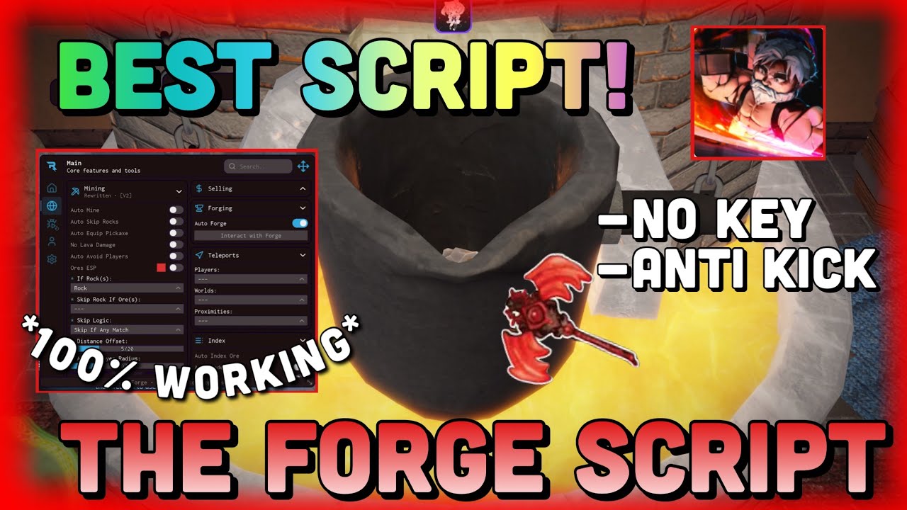 [Best Script] The Forge Script*No Key* Auto Mine, Auto Forge, Auto ...