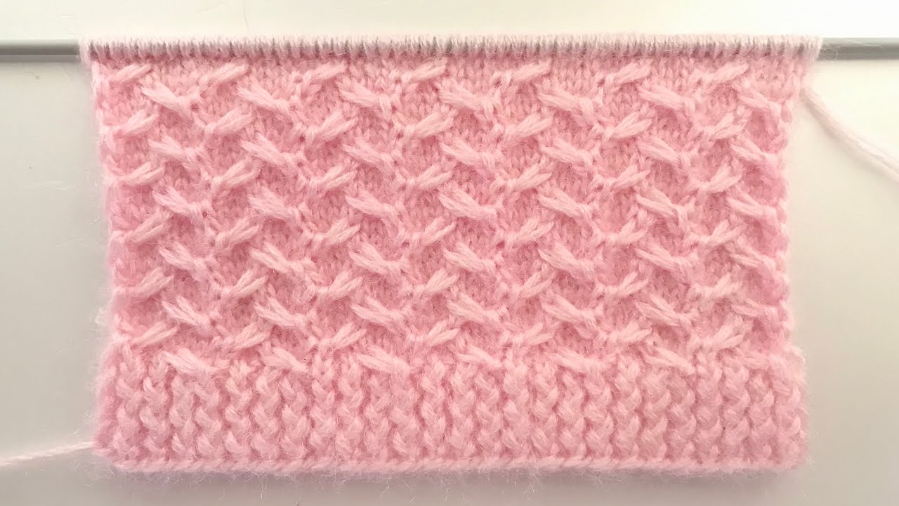Pretty Knitting Stitch Pattern For Babies Sweater - YouTube