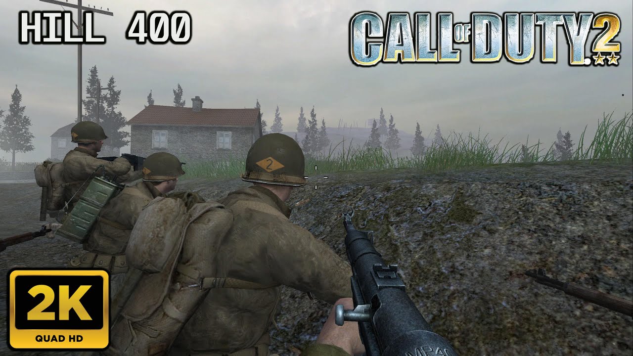 Call of Duty 2 PC [2005] [Part14] : Approaching Hill 400, Bergstein ...