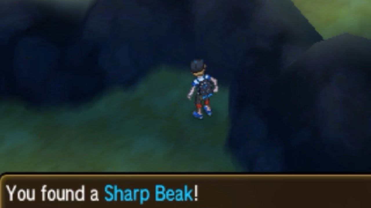 Pokemon Sun & Moon - SHARP BEAK Item (LOCATION) - YouTube
