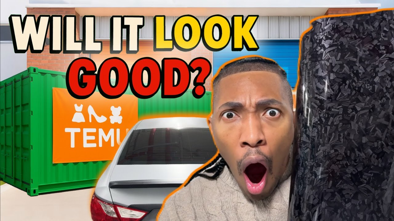 I Used TEMU Forged CARBON Vinyl Wrap On My Car! - YouTube