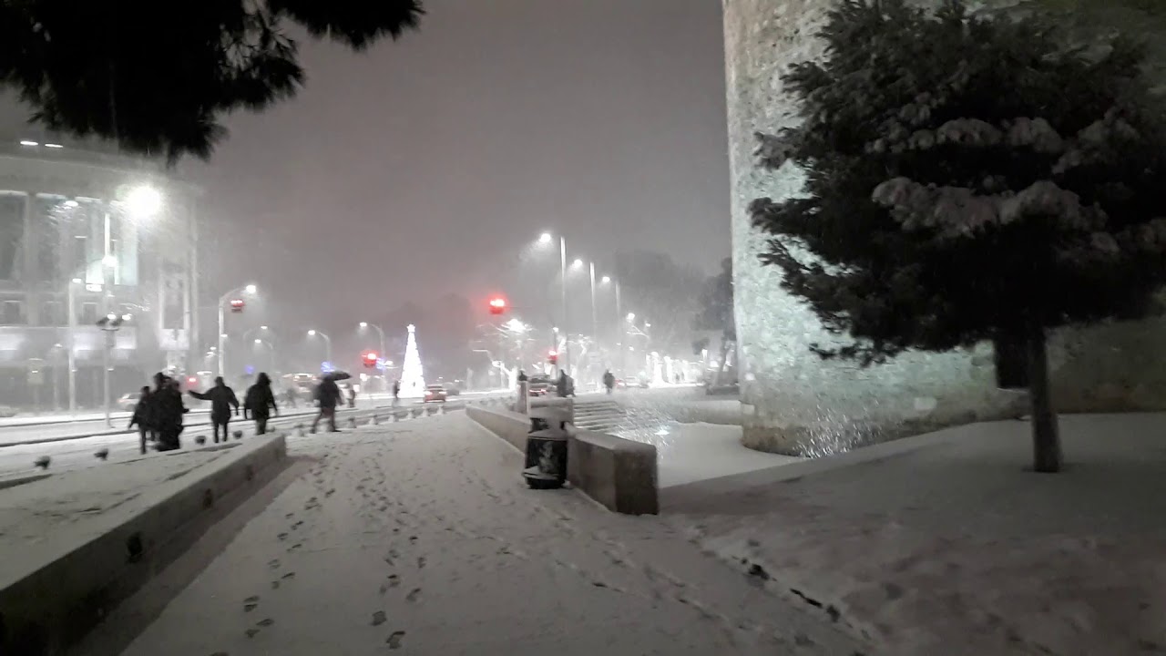 Θεσσαλονίκη,Χιονιάς "Σοφία" Νο1. 4/1/2019 - YouTube