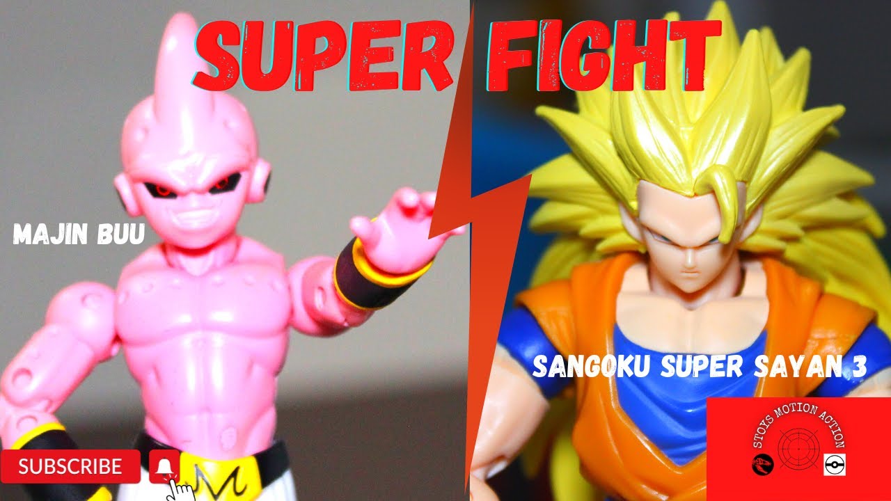 Goku vs Majin Buu stop motion - YouTube