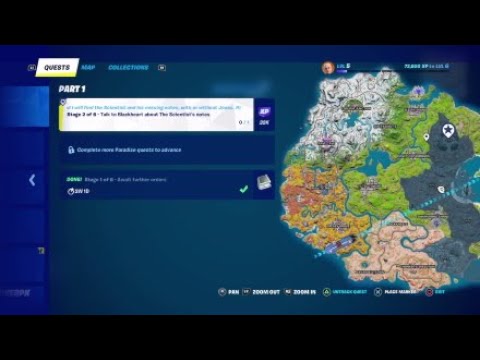 Talk to Blackheart about The Scientist's notes Fortnite - YouTube