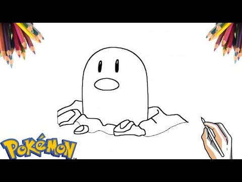 COMO DESENHAR O POKÉMON DIGLETT | HOW TO DRAW POKEMON DIGLETT - YouTube