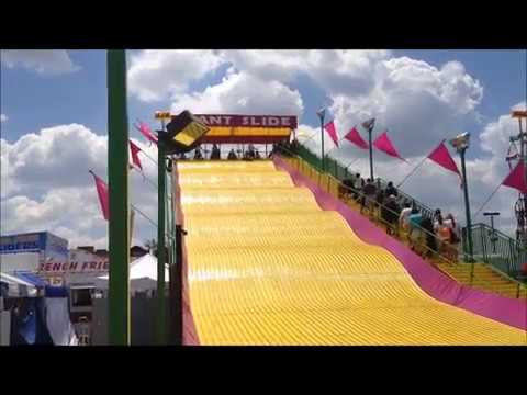 Giant Slide at Ohio State Fair - YouTube