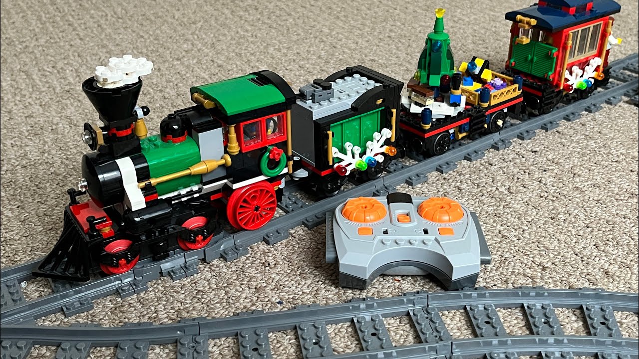 LEGO Winter Holiday Steam Train - Adding Power Functions - YouTube