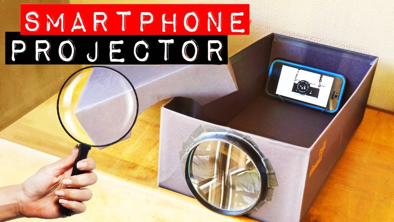 How To Make Smart Phone Projector in 7 minutes - YouTube