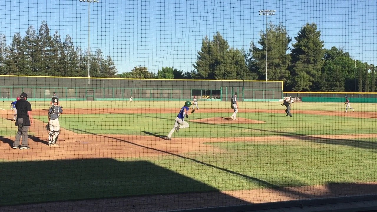 Max Rettig double to left center - YouTube