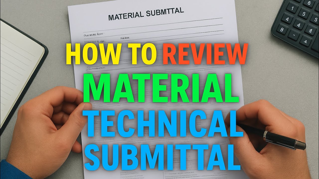 How to Review Materials Technical Submittal | Step-by-Step Guide. - YouTube