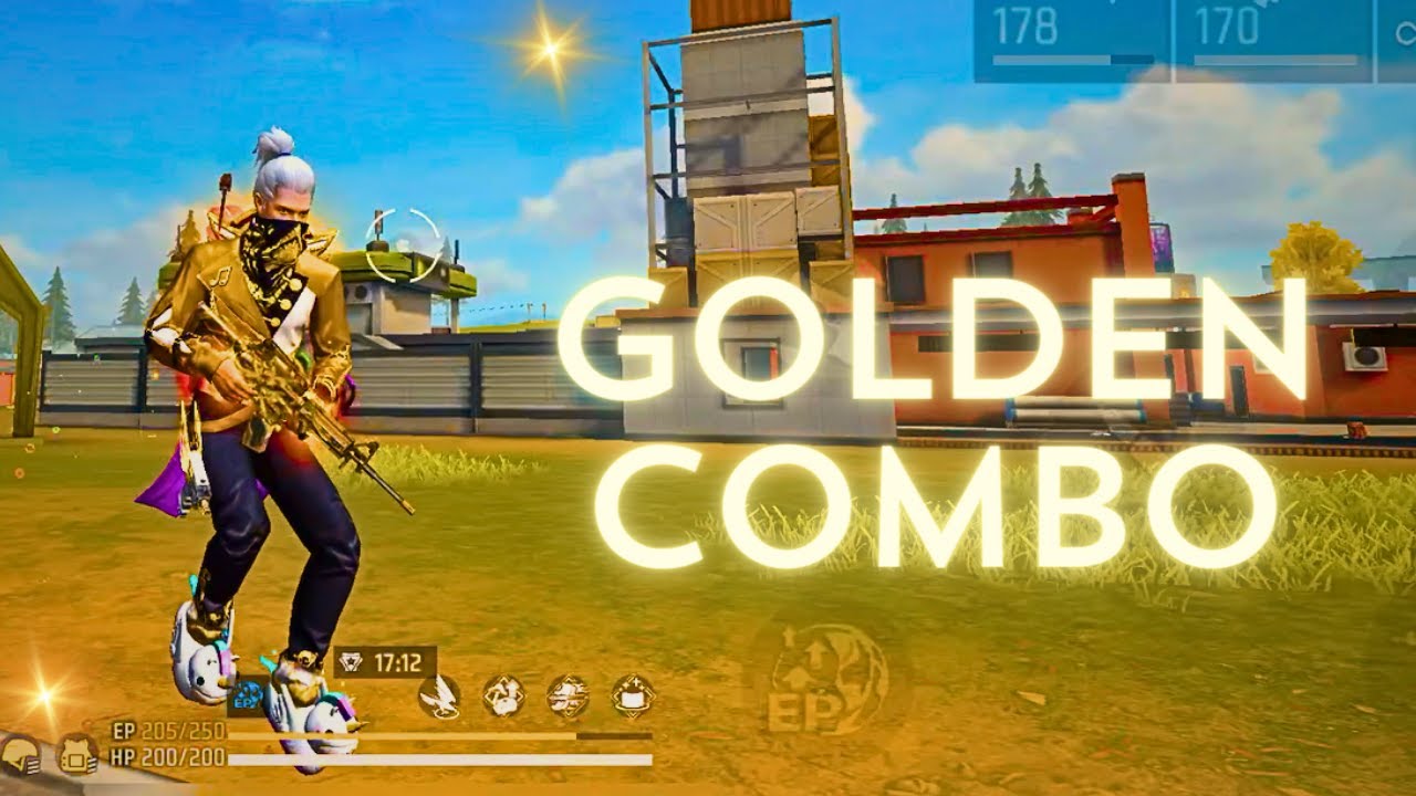 Gameplay with Golden Bundle Combo in BR Ranked|| FREE FIRE🔥|| YouTube ...