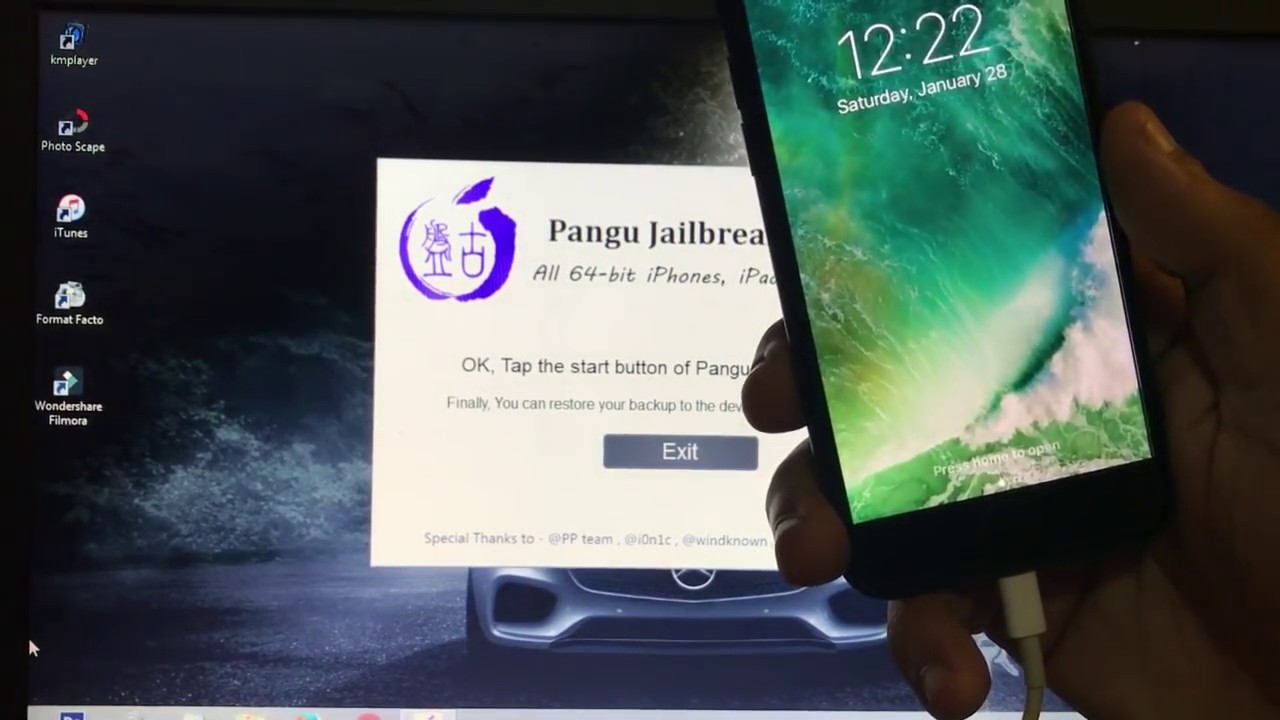 Pangu iOS 10.3 Beta 7 jailbreak - YouTube