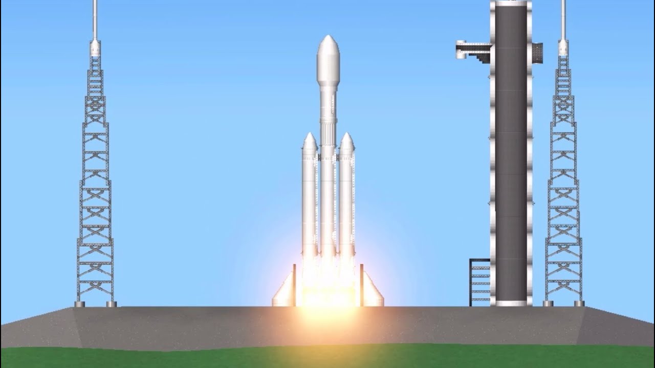 Falcon Heavy and Starman CINEMATIC || SFS 1.5 - YouTube