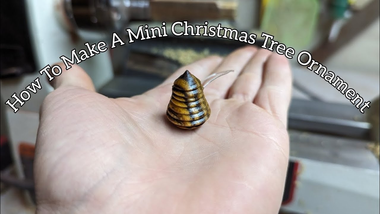 How to make a mini Christmas Tree Ornament - YouTube