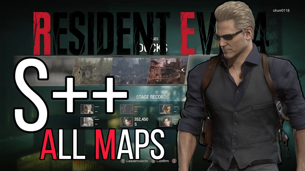 RE4 Remake Mercenaries - Wesker - All Maps - S++ Rank! - YouTube