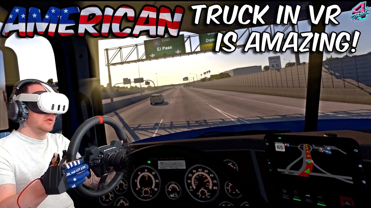 1st time on American Truck Simulator in VR! Better than ETS? Quest 3 ...