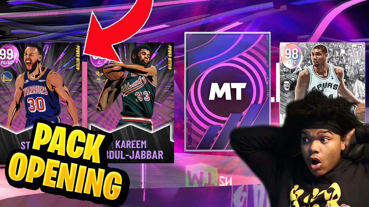 DARK MATTER STEPHEN CURRY & KAREEM ABDUL JABBAR BRACKET BUSTERS PACK OPENING NBA 2K22 MYTEAM ...