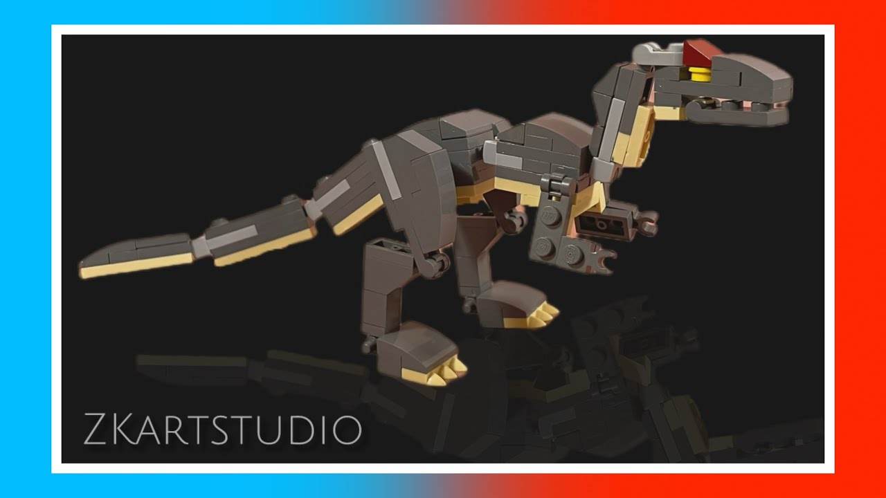 Lego allosaurus, tutorial/review - YouTube
