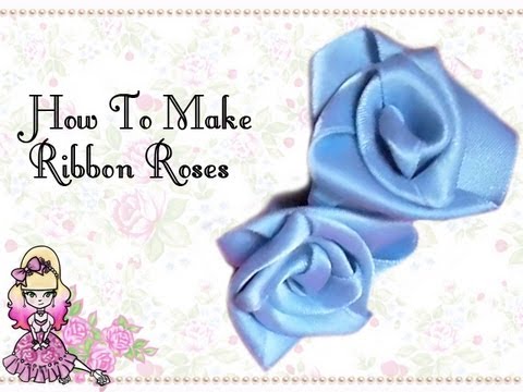 How To Make Perfect Ribbon Roses - Craft Tutorial - Violet LeBeaux ...