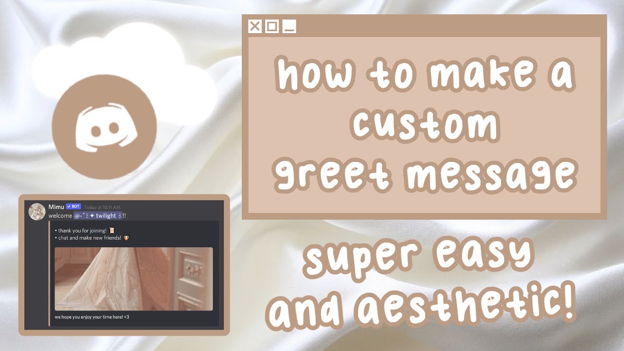 how to make an aesthetic greet message in discord!🤍☕ - YouTube