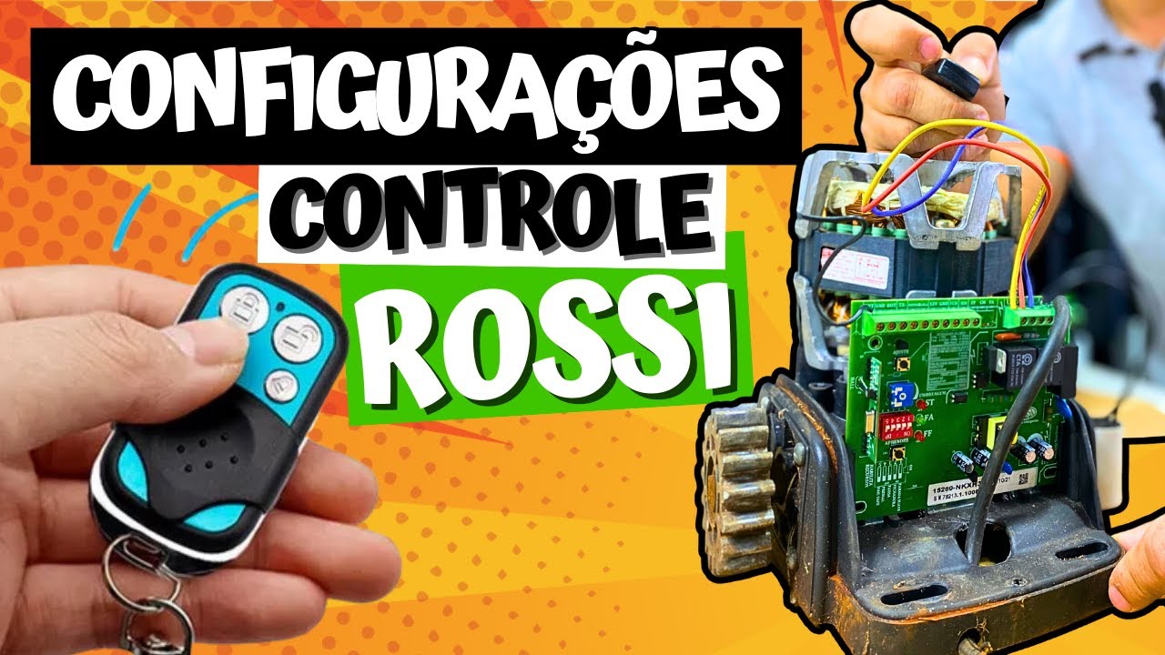 Como Programar Controles e Entender o Funcionamento do Motor de Portão Rossi - YouTube
