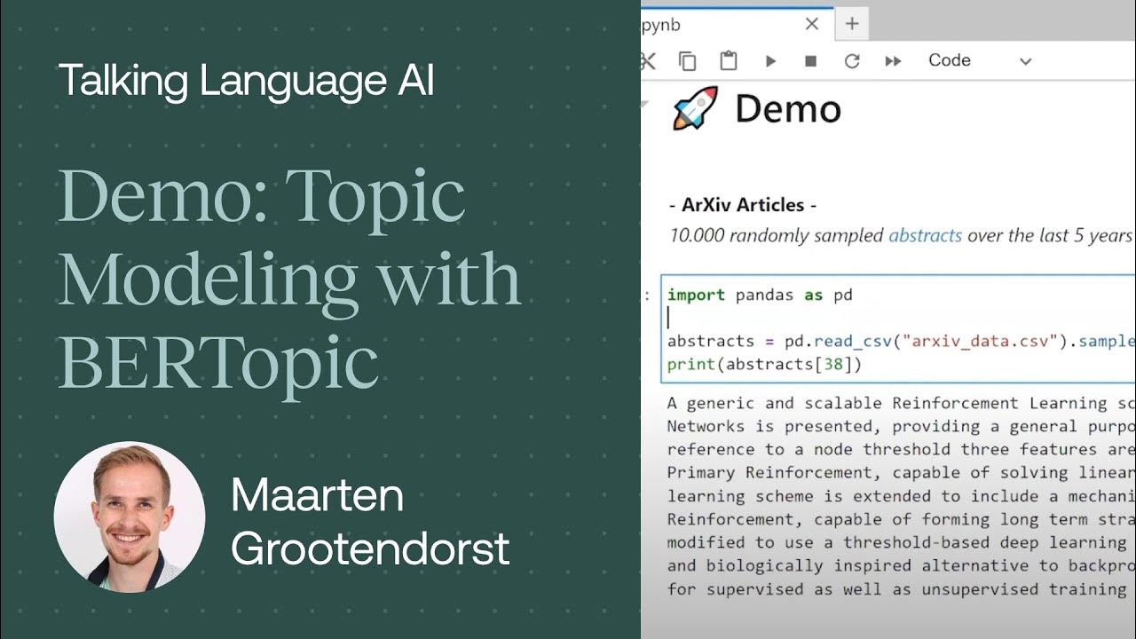 Code demo of BERTopic - BERTopic for Topic Modeling - YouTube