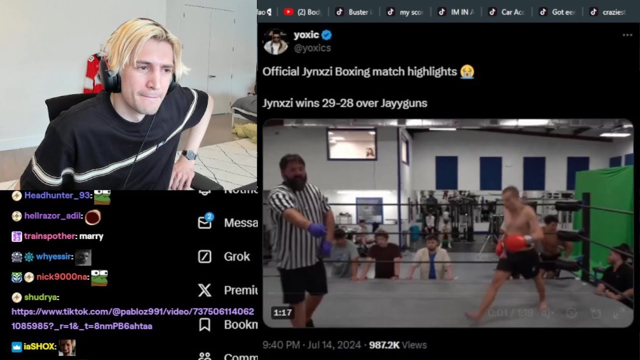 xQc reacts to Jynxzi Boxing Match Highlights - YouTube