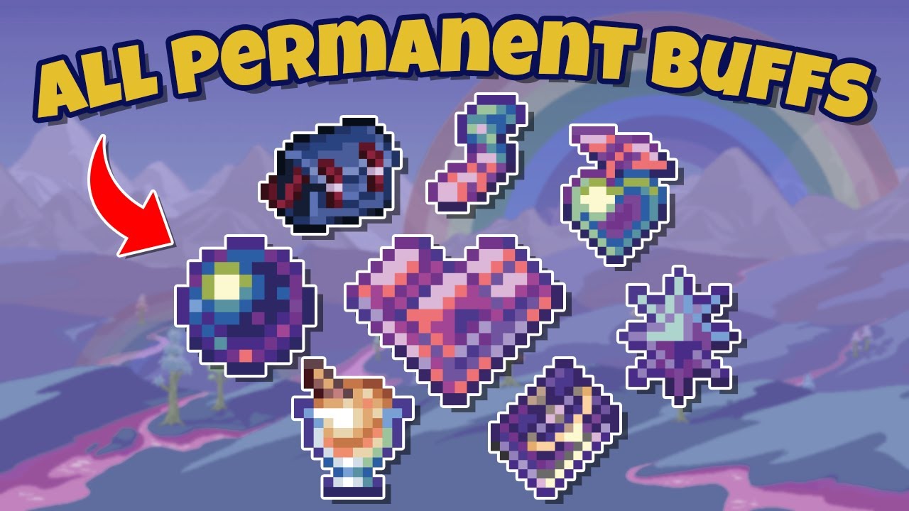How to get all Permanent Buffs in Terraria - YouTube