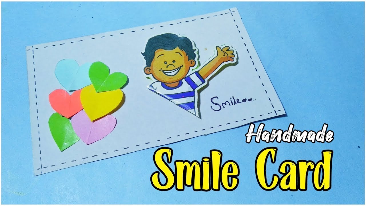 Handmade Smile Card | How to make smile card | Handmade card |Paper ...