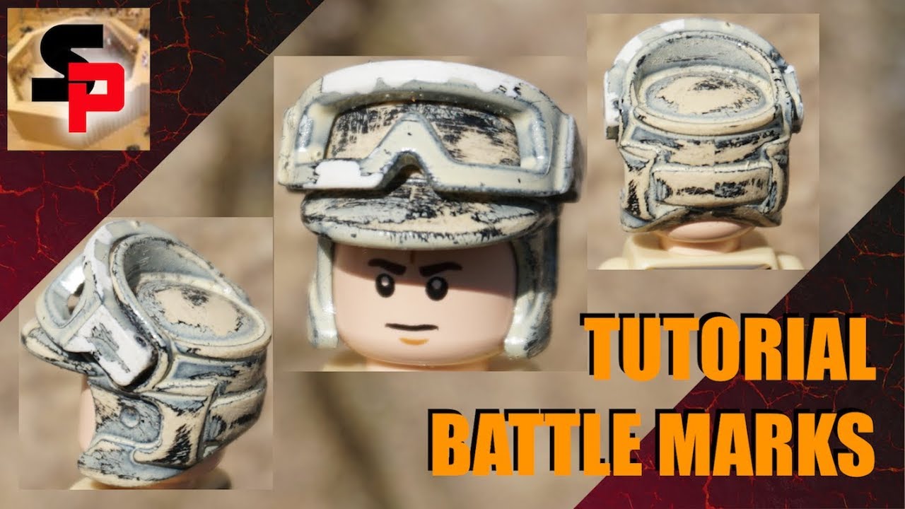 How to make BATTLE MARKS Lego Star Wars Clone Rebel Imperial WW2 ...