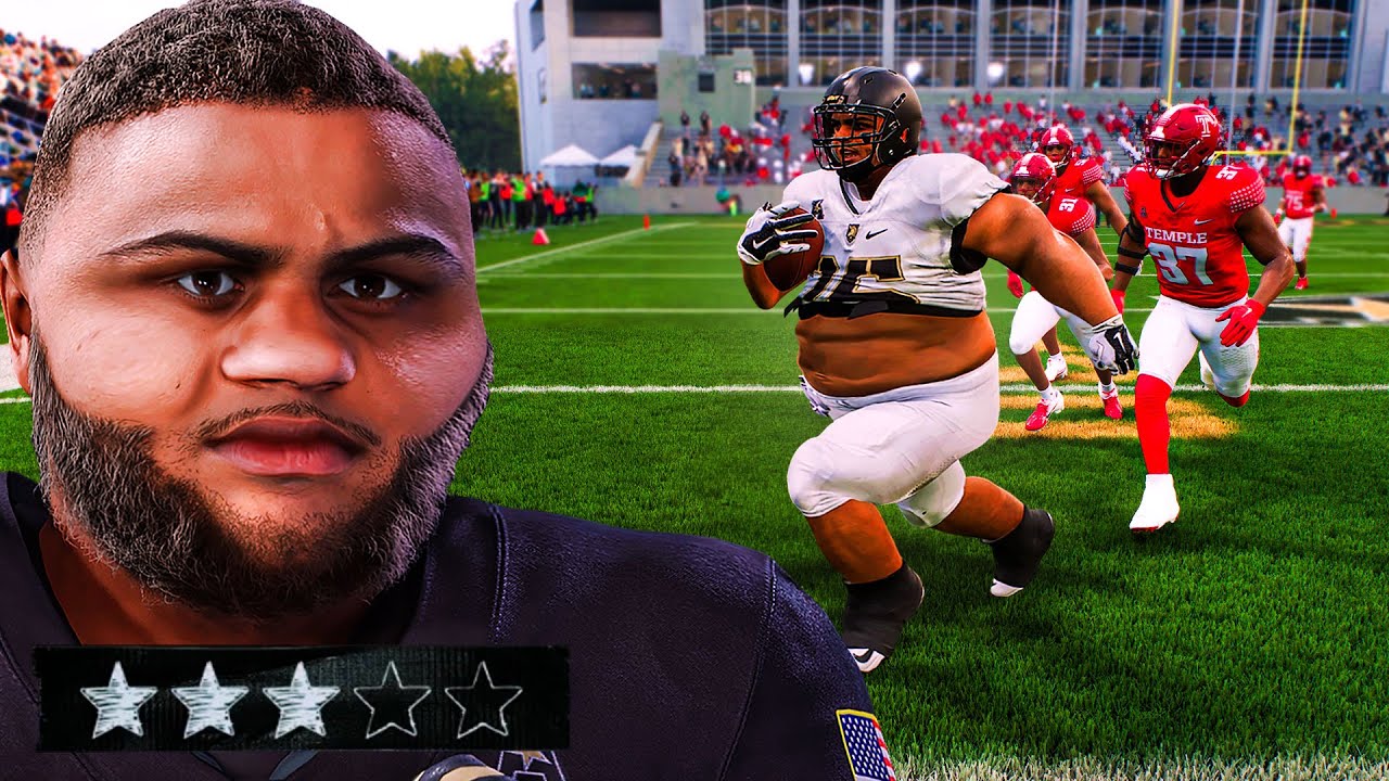 I Created a 400 Pound Running Back on College Football 25... - YouTube