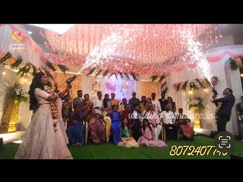 Hand pyro entry. Grand wedding entry and stage special sfx ...